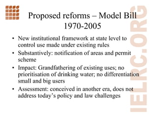 Legal And Institutional Provisions Related to Groundwater: Philippe ...