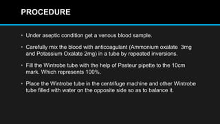 Packed cell volume physiology | PPTX