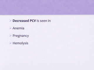 PCV.pptx | Blood Disorders | Diseases and Conditions