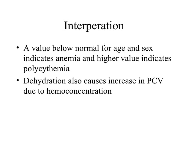PCV 2.ppt on packed cell volume presentation | PPT