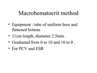 PCV 2.ppt on packed cell volume presentation | PPT