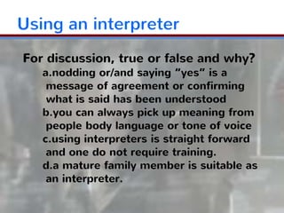 Working With Interpreters in Palliative Care. | PPTX
