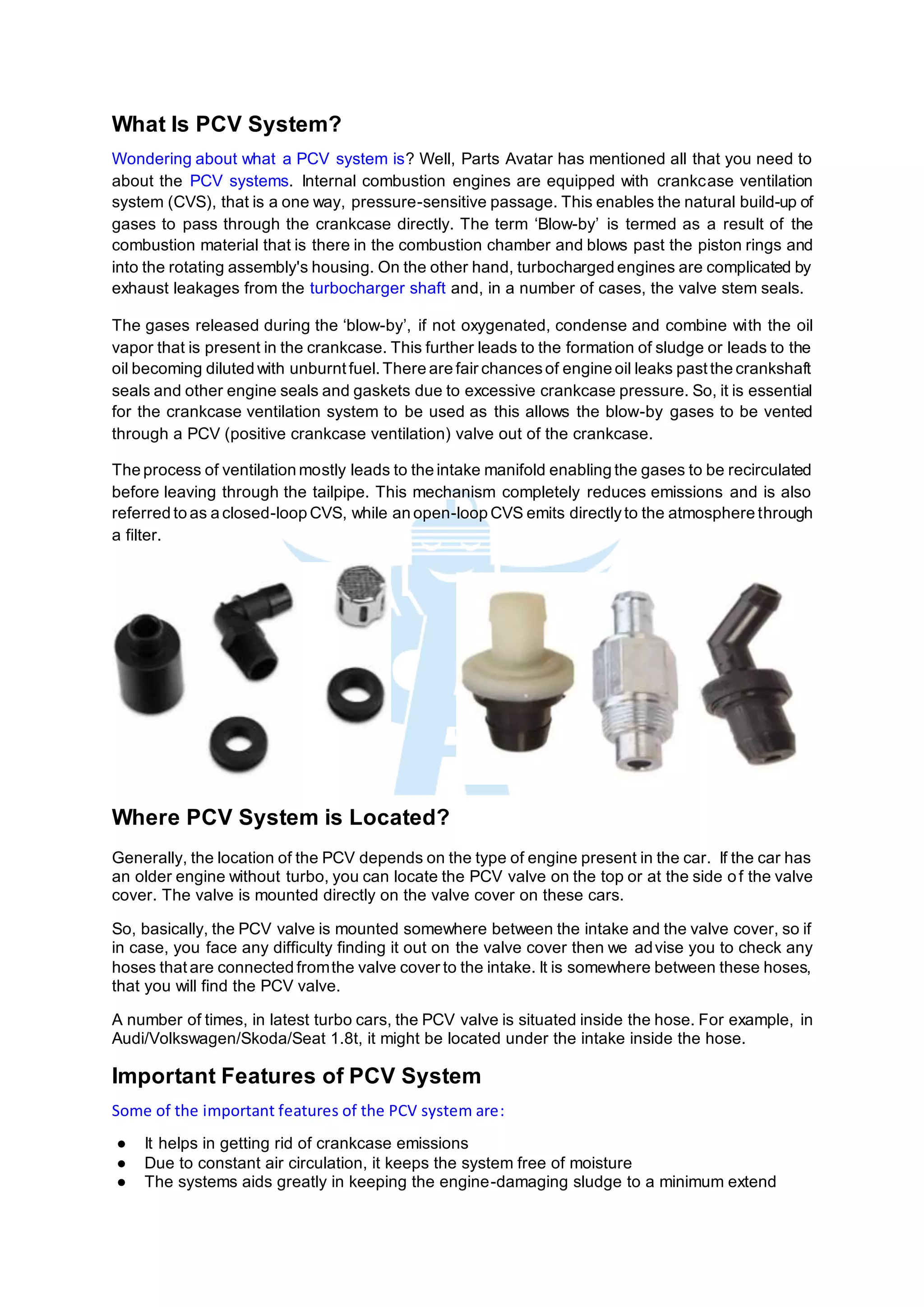 Car Filter PCV Systemystem | DOCX