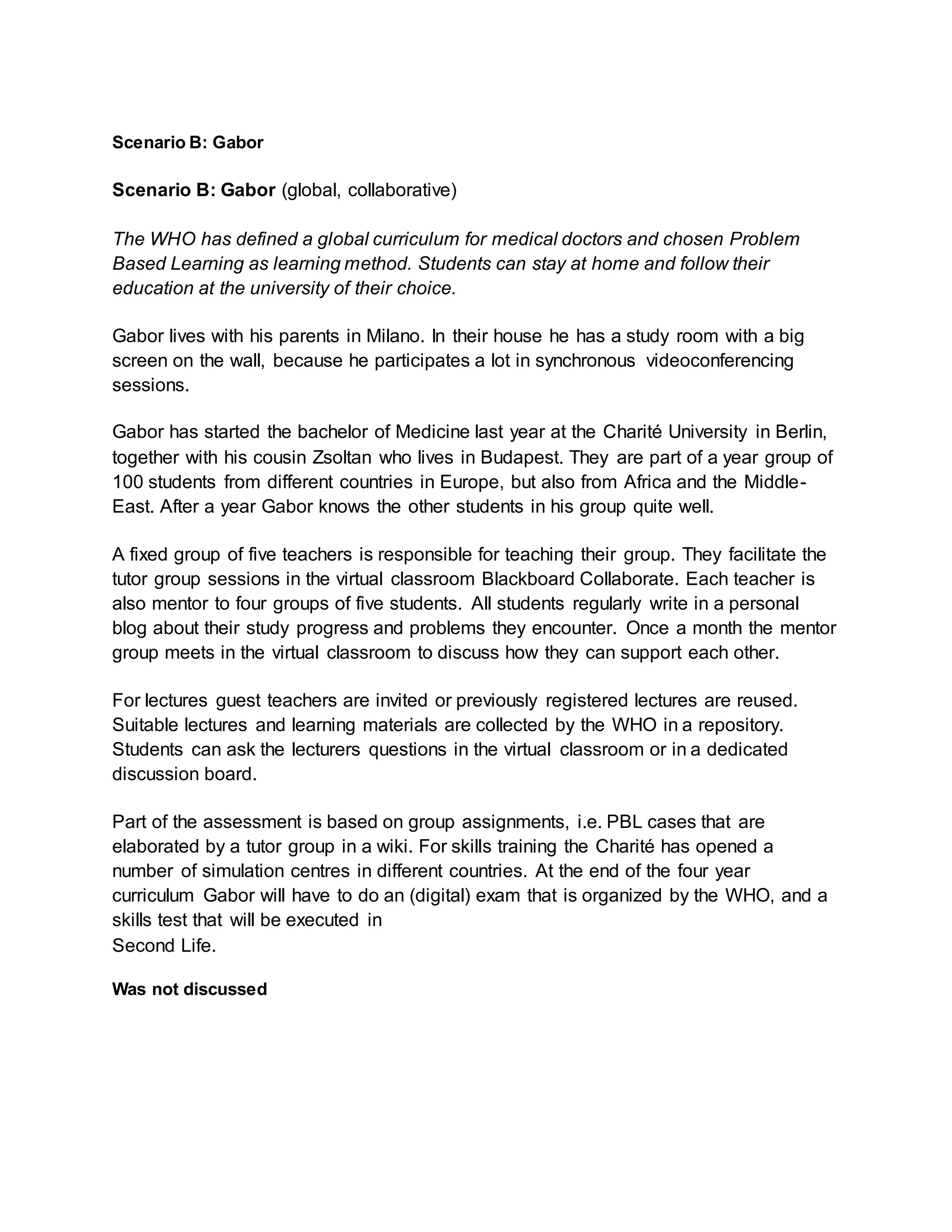 Pcw27 scenarios-and-notes | PDF