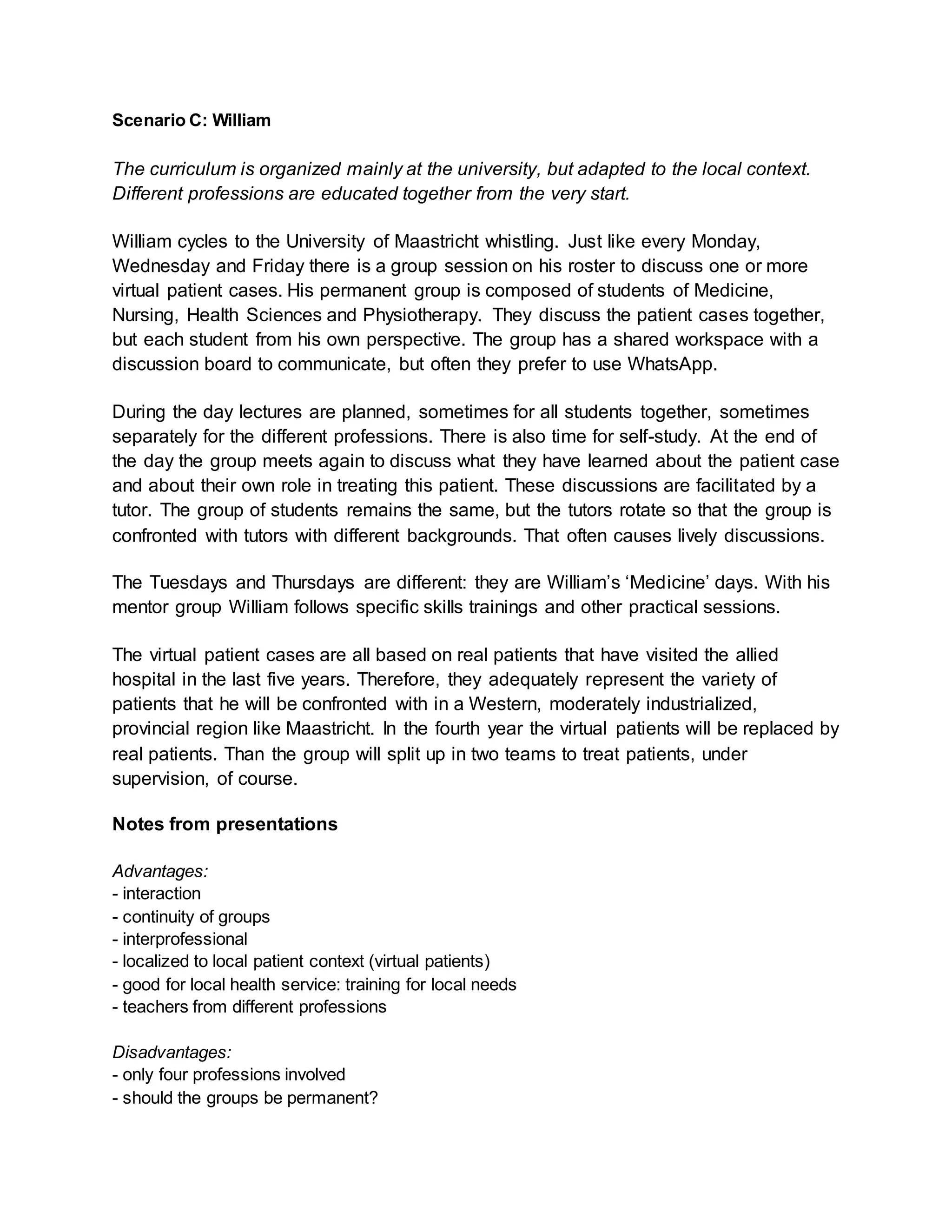 Pcw27 scenarios-and-notes | PDF