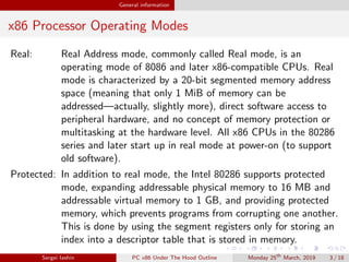 Pc x86 under the hood outline | PPT