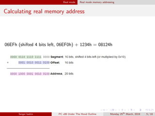 Pc x86 under the hood outline | PPT