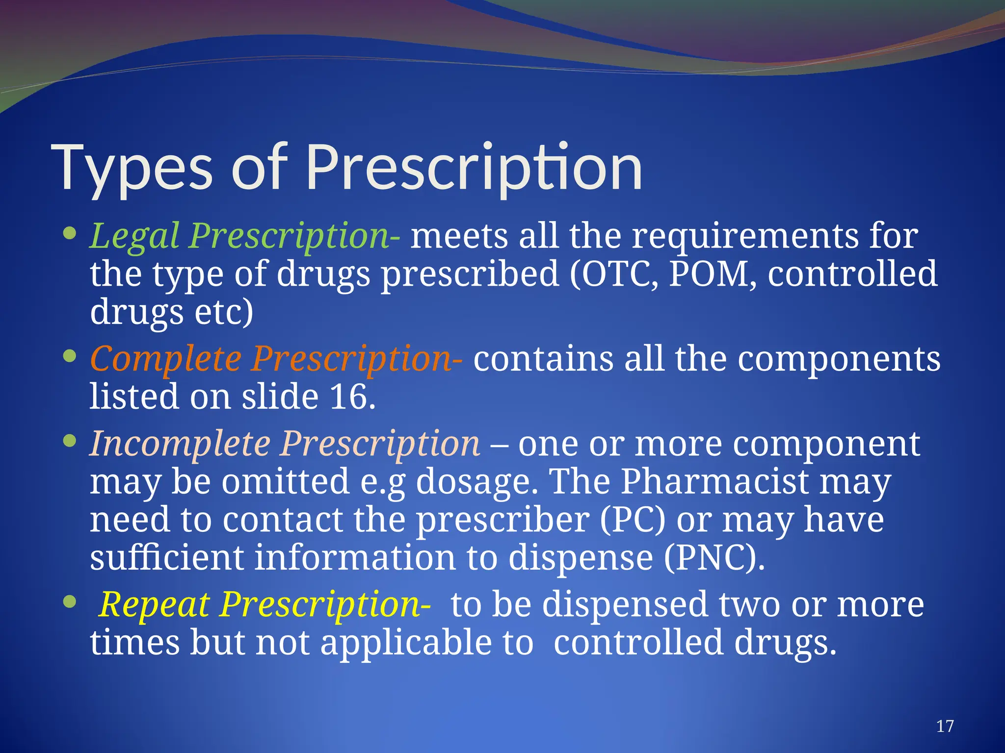 PCY 101 concept of dosage forms for first year pharmacy students.ppt