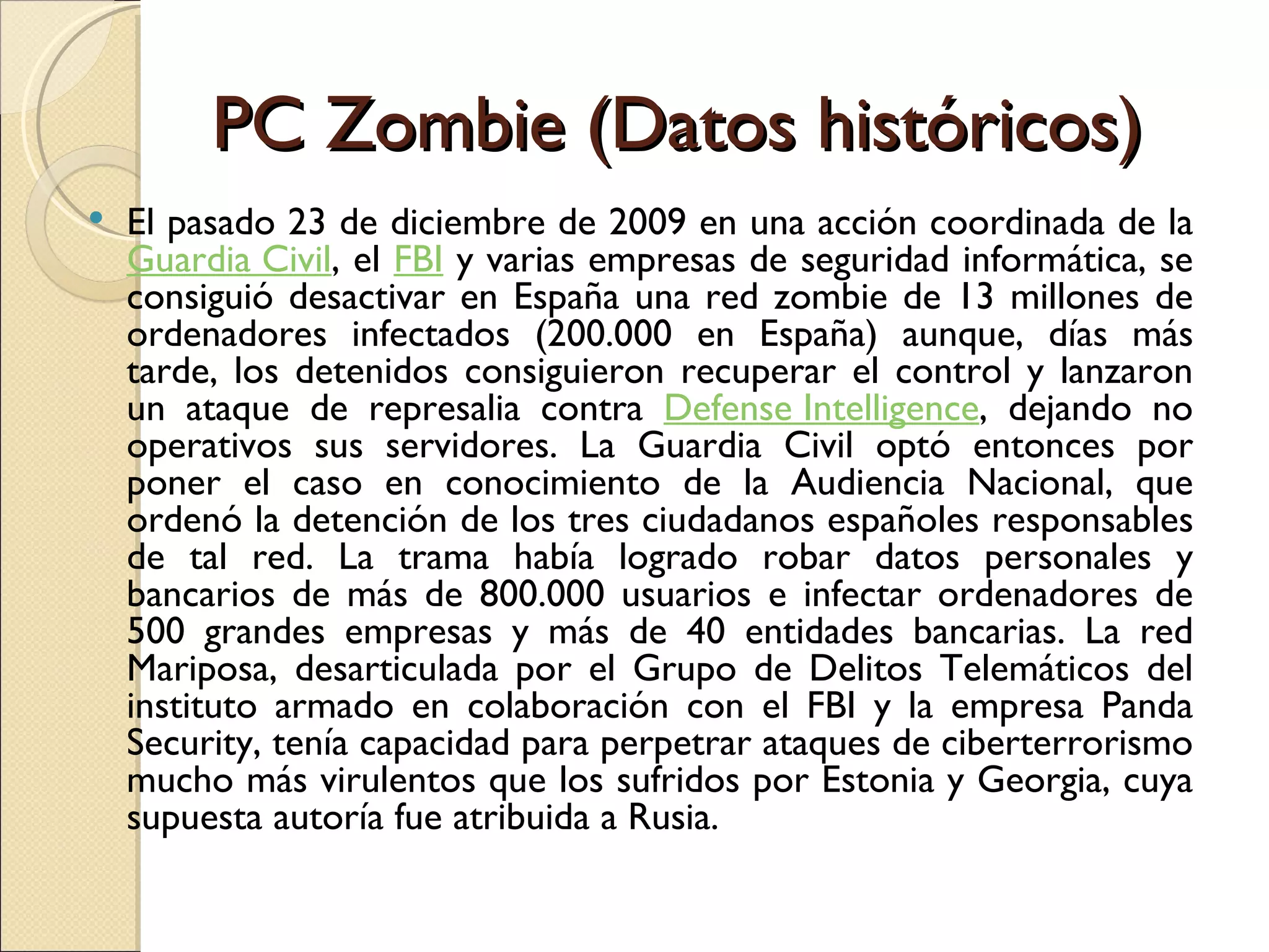 Pc zombie, spam, scam, phishing, spear | PPT