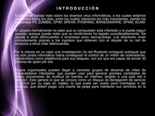 Pc zombie, spim, spear, phishing, ransomware, spam, scam | PPTX