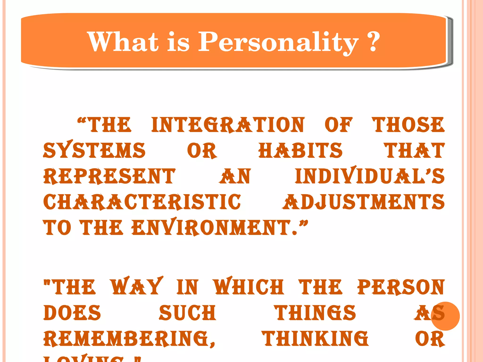 Personality Development | PPT