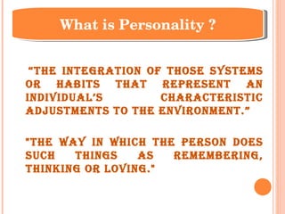 Personality Development. | PPT