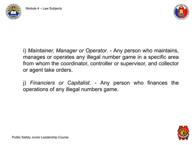 PD-1602-as-amended-by-RA-9287-Anti-Illegal-Gambling-Law.pptx | Crime ...