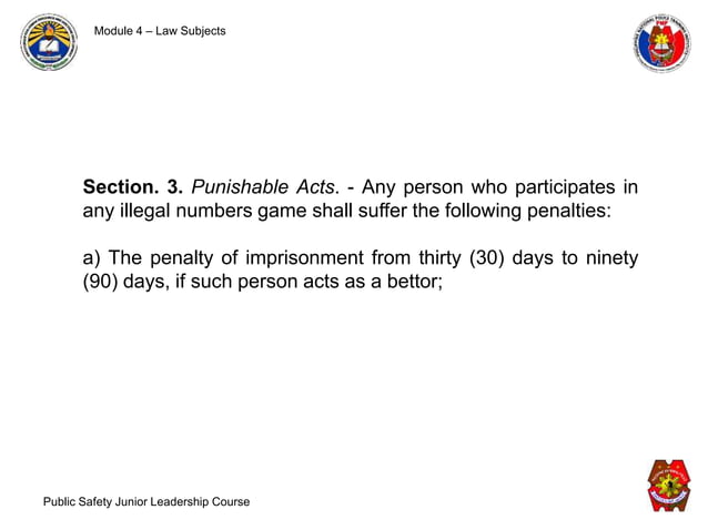 PD-1602-as-amended-by-RA-9287-Anti-Illegal-Gambling-Law.pptx | Crime ...