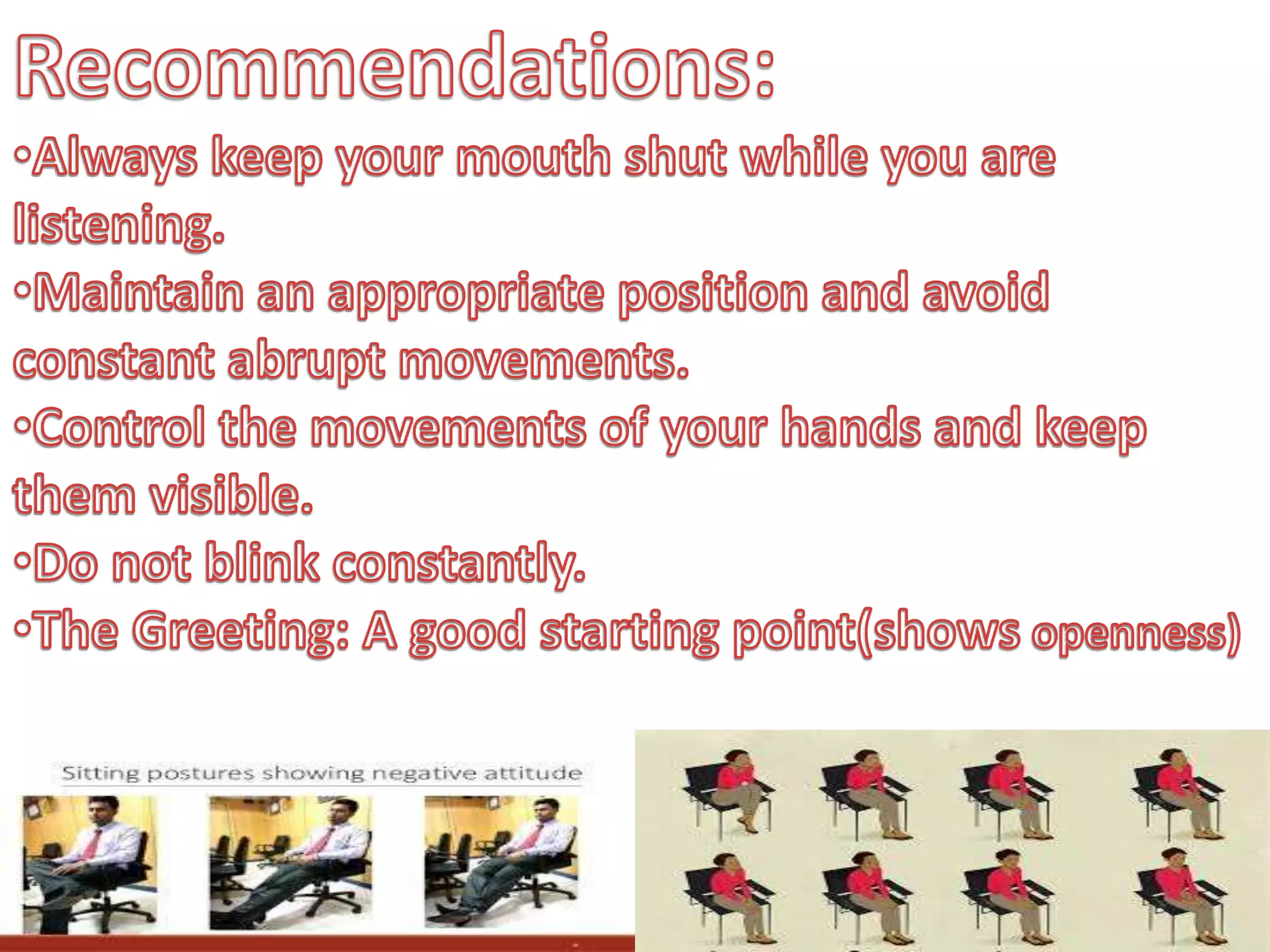 Body Language and Right Posture | PPTX