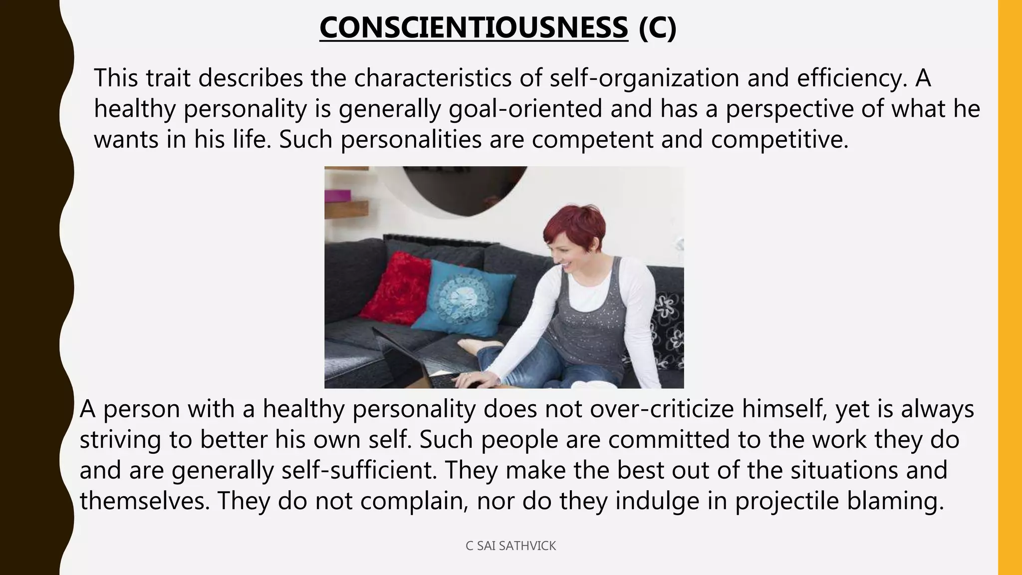 Characteristics of healthy personality | PPTX