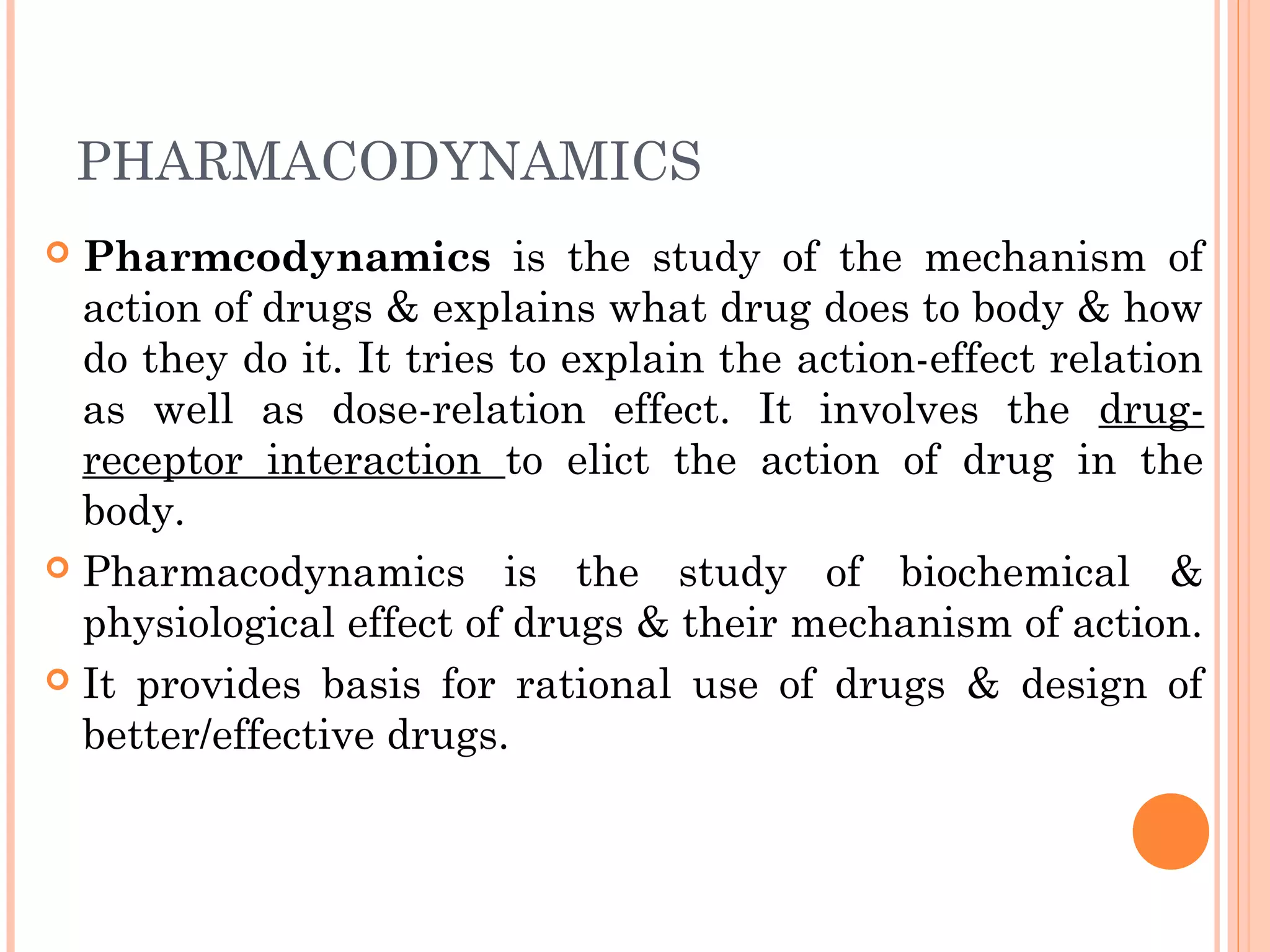 Pharmacodynamics | PPT
