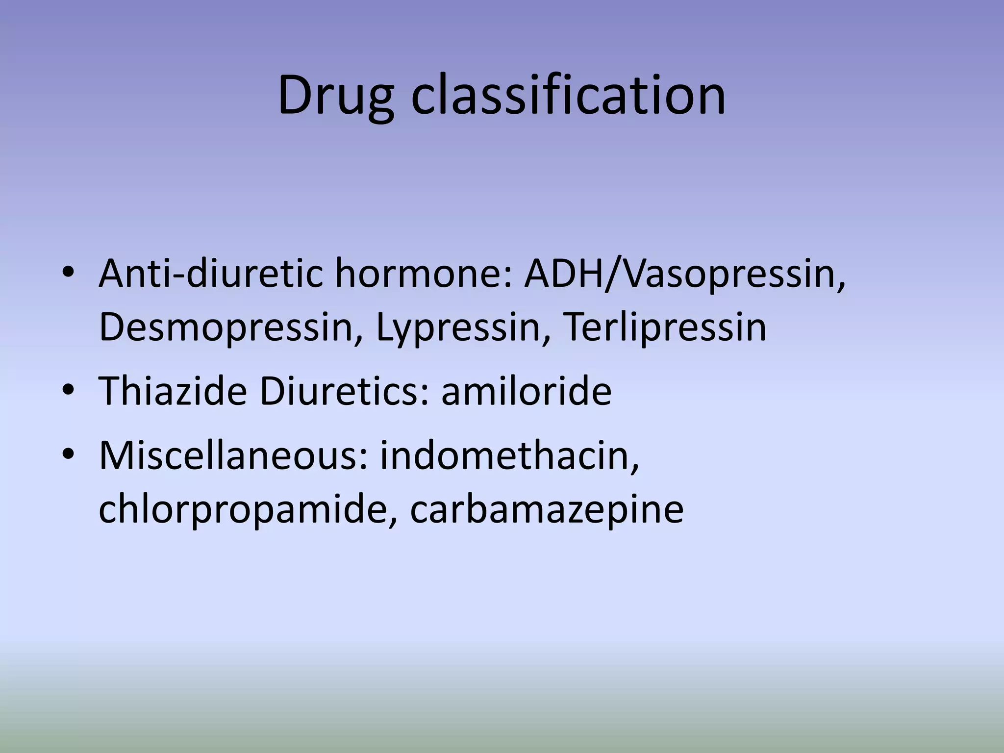ANTIDIURETICS - a pd presentation | PPTX