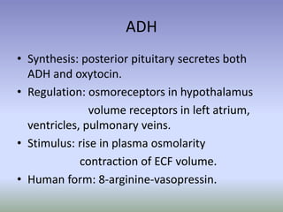 ANTIDIURETICS - a pd presentation | PPTX | Endocrine and Metabolic ...