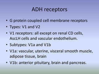 ANTIDIURETICS - a pd presentation | PPTX | Endocrine and Metabolic ...
