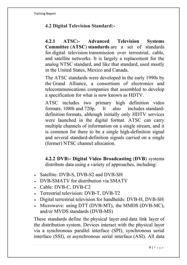 Doordarshan Lucknow Summer Training Report | PDF
