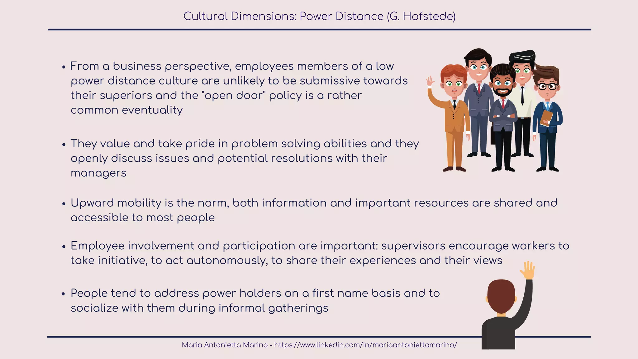 Cultural Differences. Hofstede's Cultural Dimensions: Power Distance ...