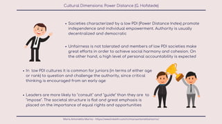 Cultural Differences. Hofstede's Cultural Dimensions: Power Distance | PDF