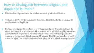 Bureau of Indian Standards | PPTX