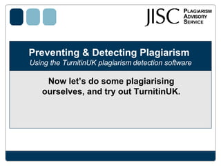 Preventing and detecting plagiarism | PPT