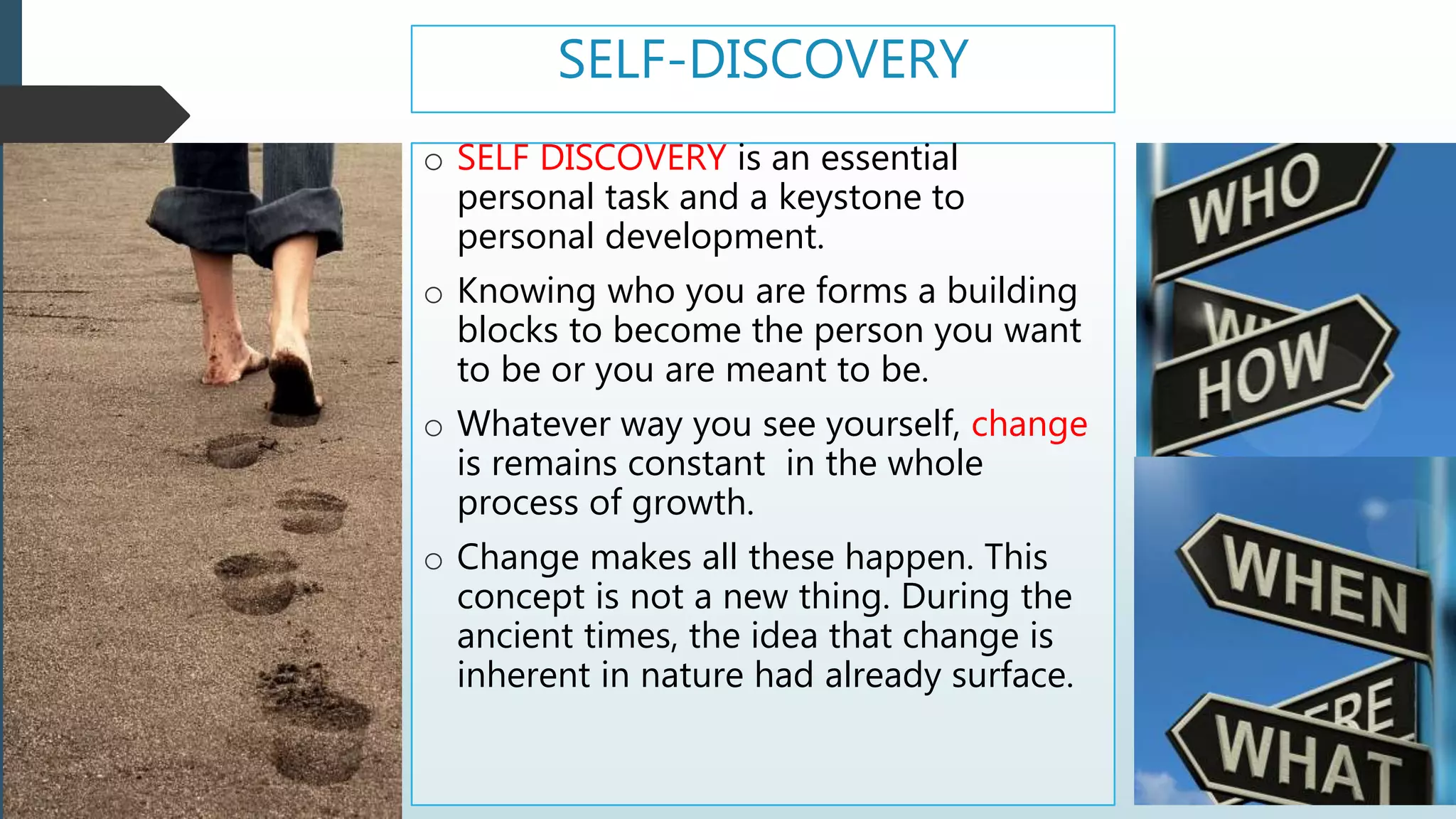 SELF DISCOVERY AND IDENTITY | PPTX