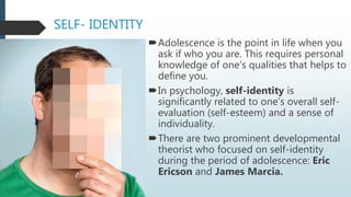 SELF DISCOVERY AND IDENTITY | PPTX