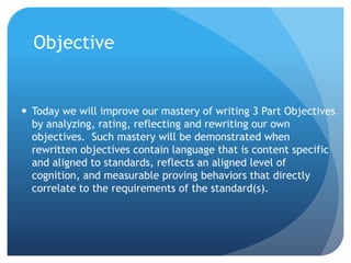 Objectives | PPT