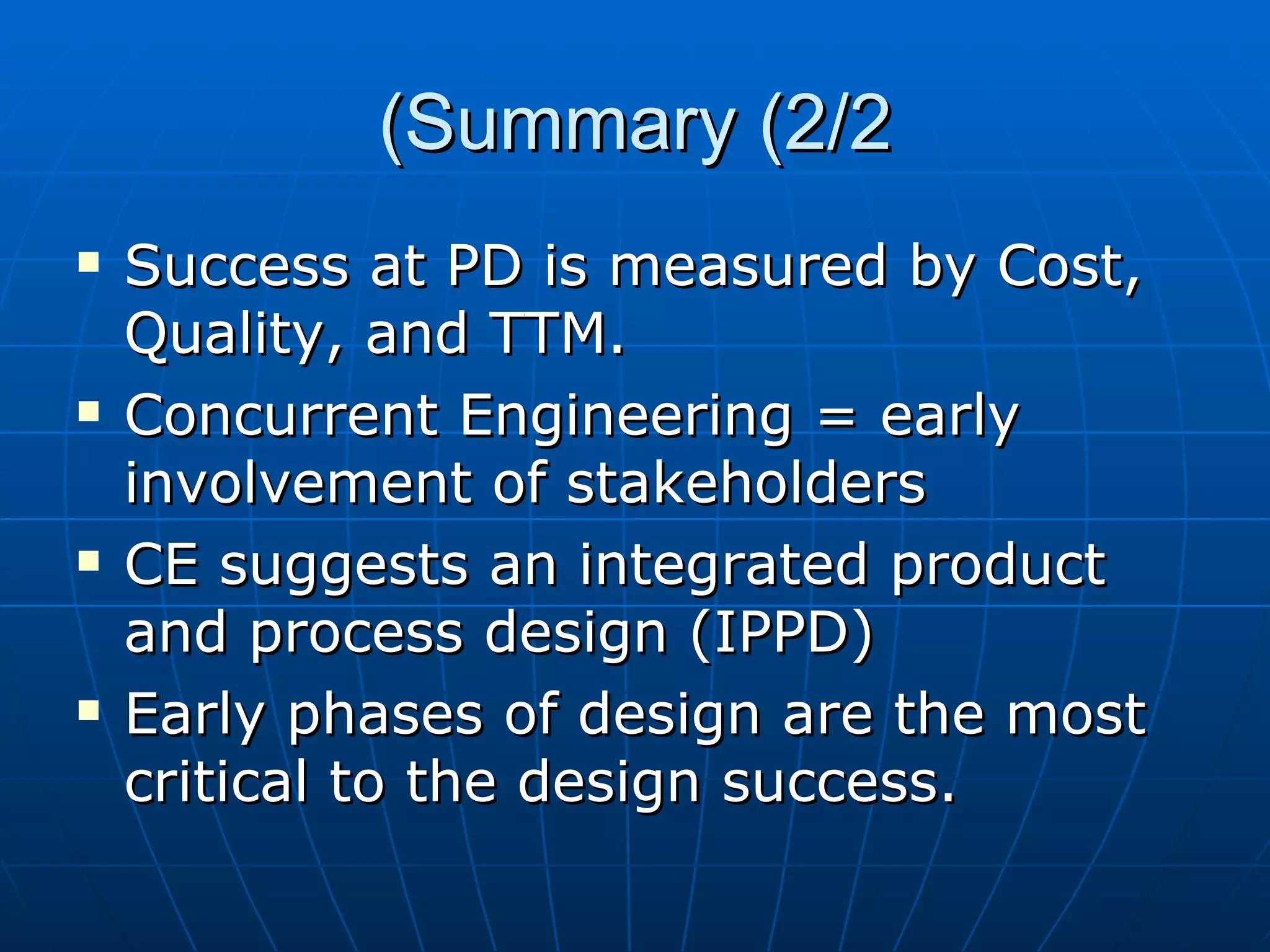 Product Design & Development - 1 | PPT
