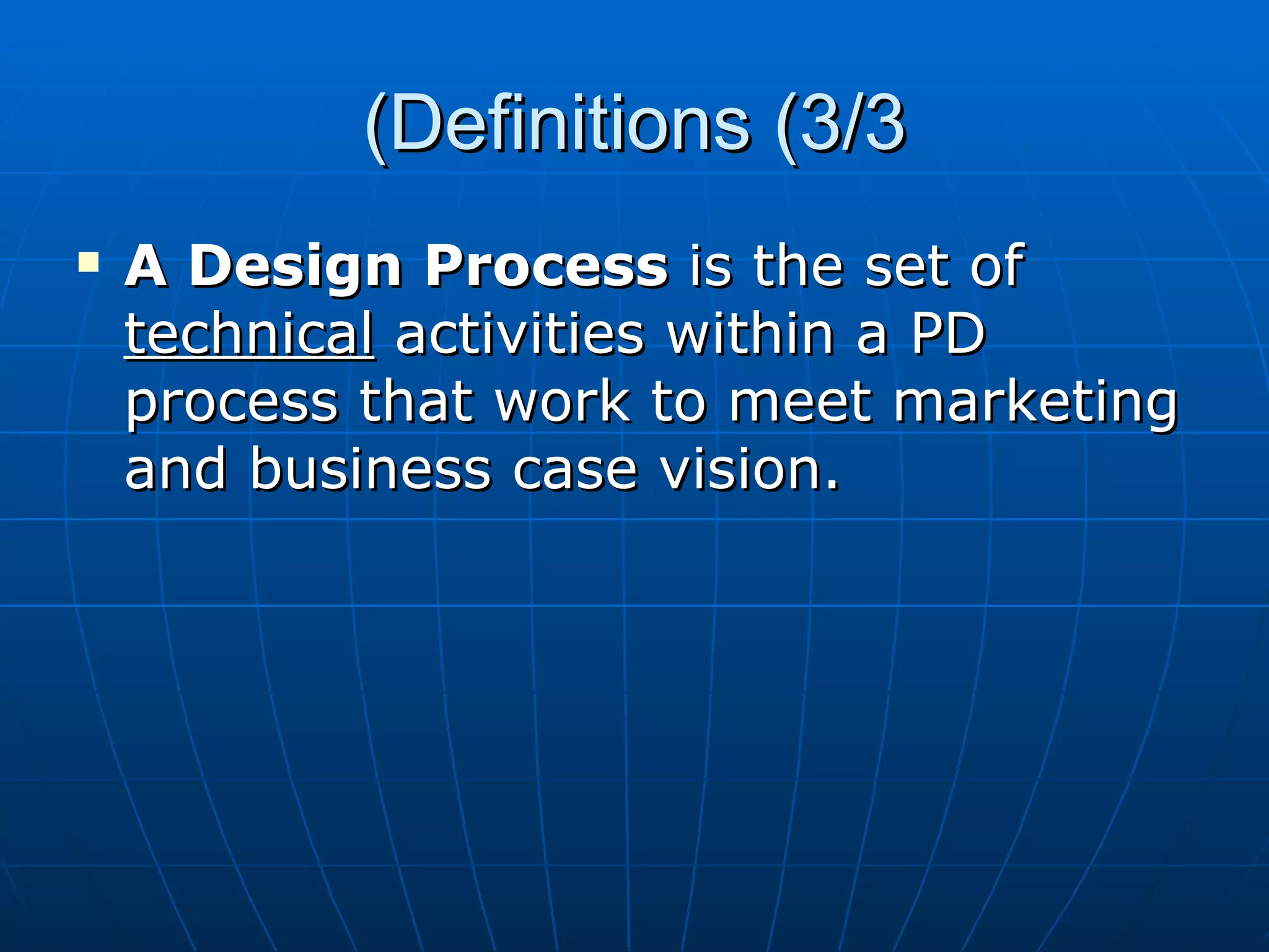 Product Design & Development - 1 | PPT