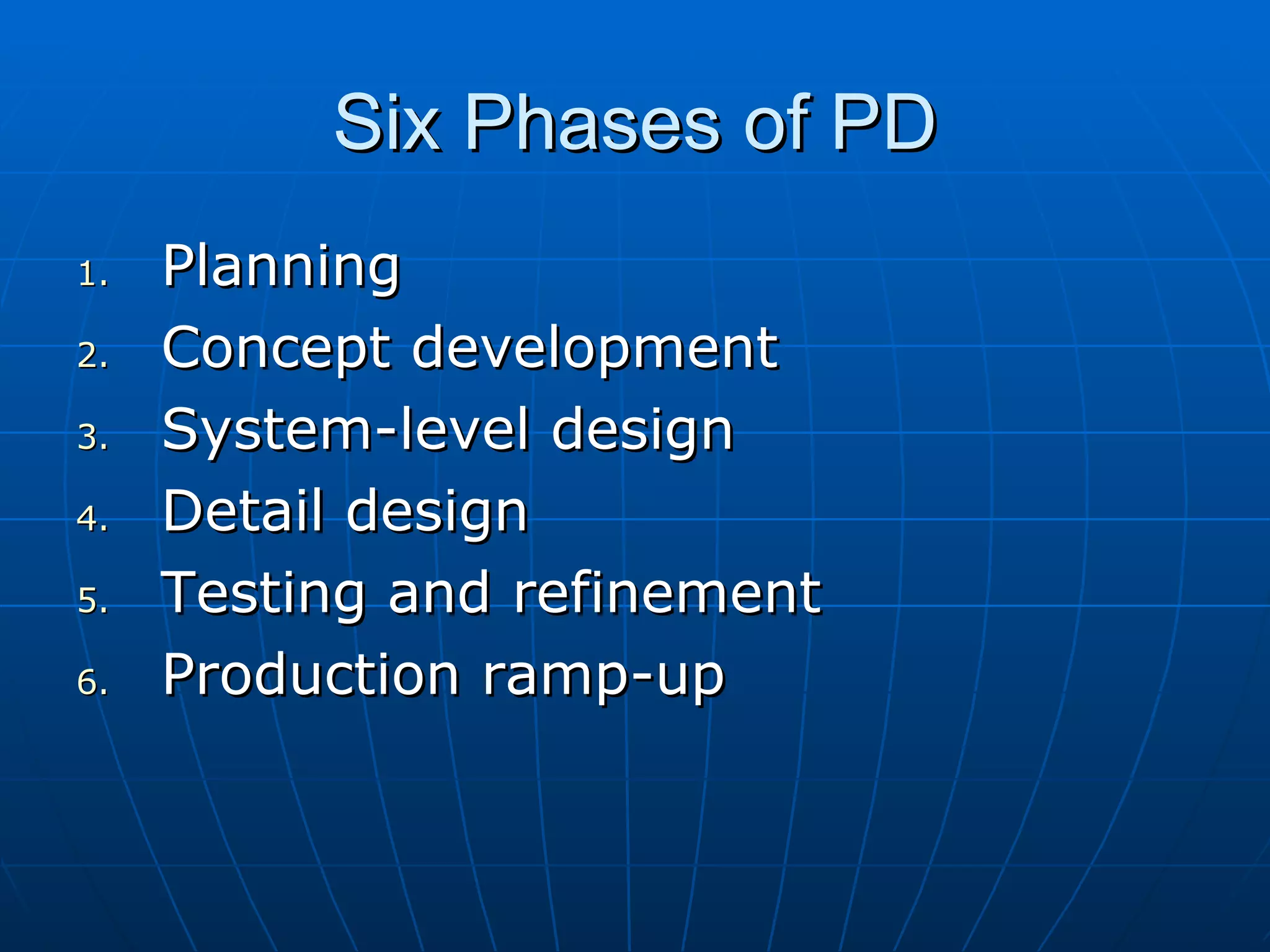 Product Design & Development - 1 | PPT