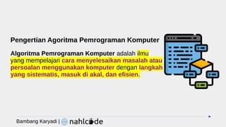 Algoritma Pemrograman Komputer | PDF