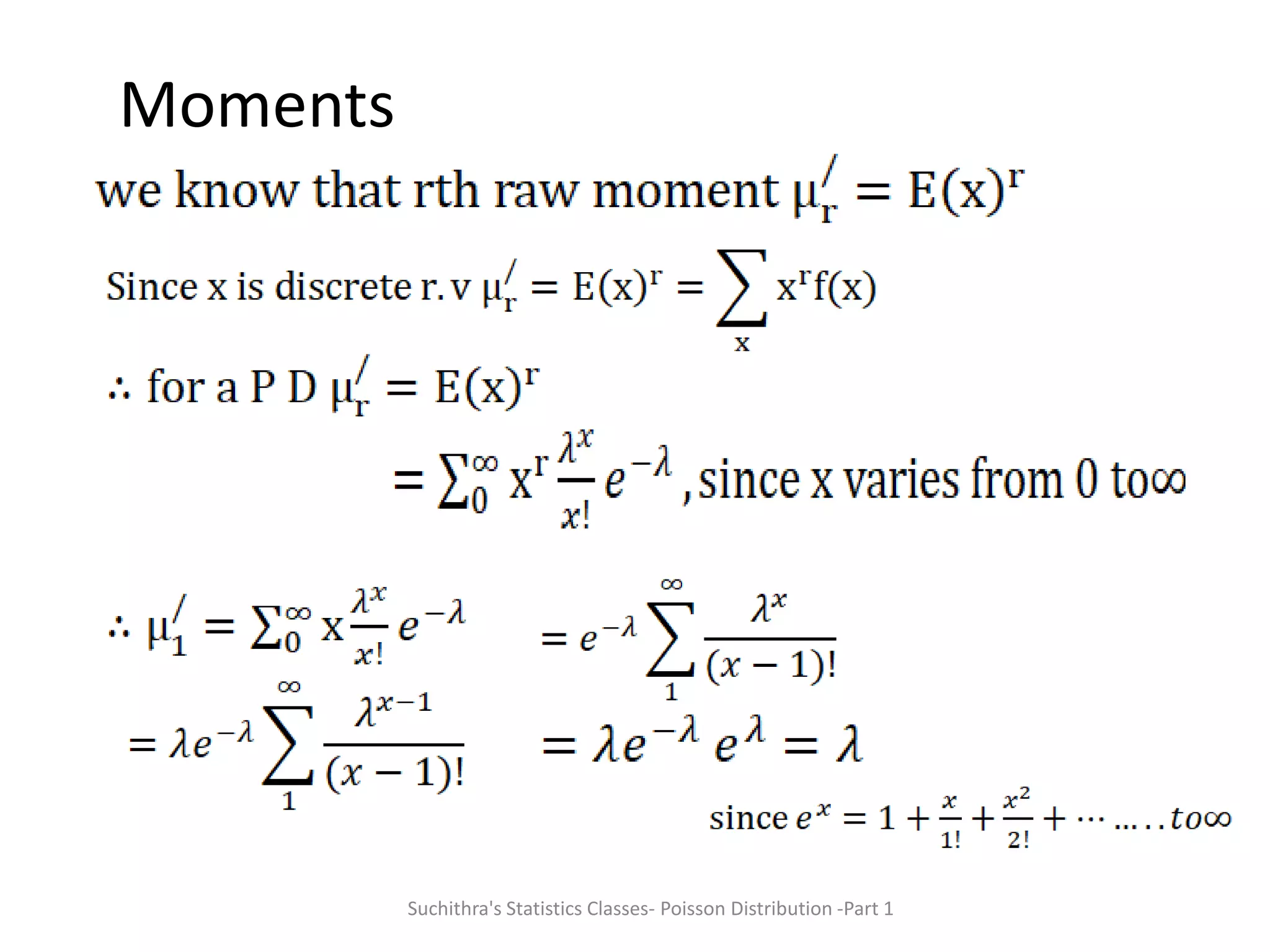 Poisson Distribution Part 1 | PPTX