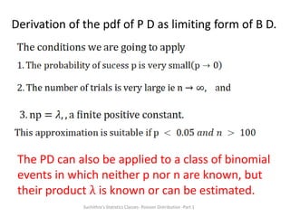 Poisson Distribution Part 1 | PPT