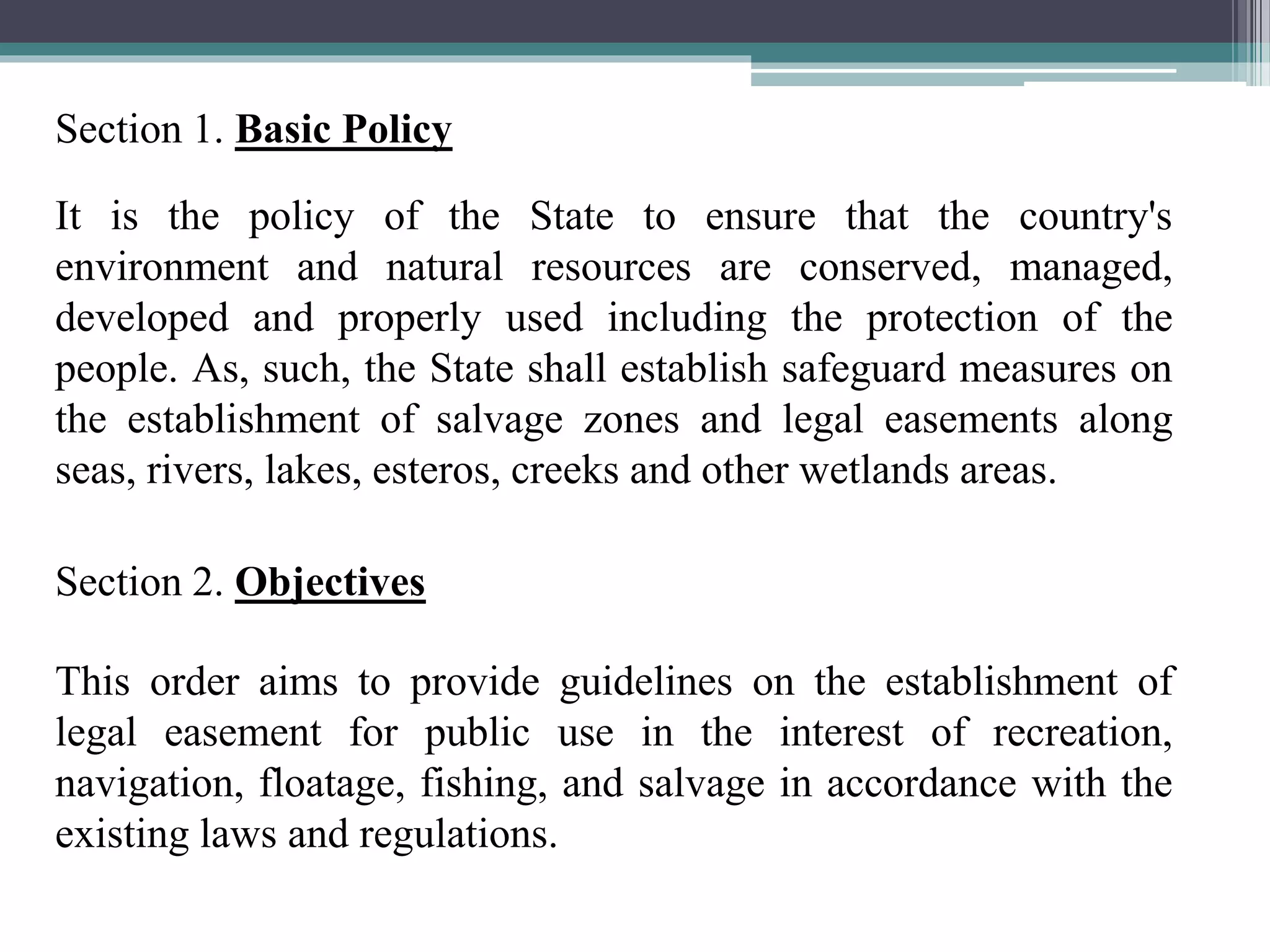 PD 1067 Philippine Water Code of the Philippines- DAO 2021-07 Easement.pptx
