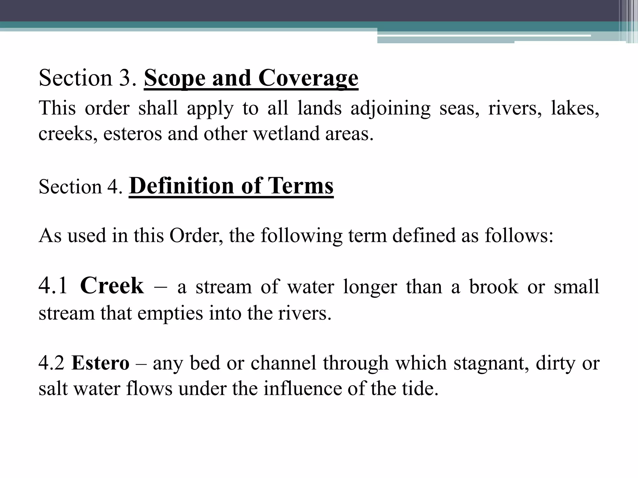 PD 1067 Philippine Water Code of the Philippines- DAO 2021-07 Easement.pptx