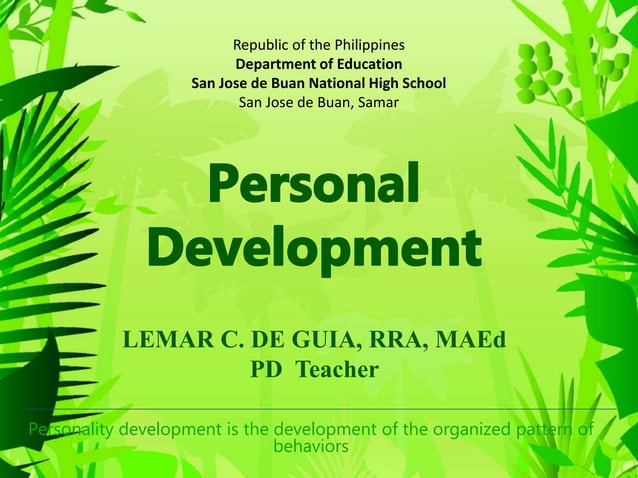 Personality Development : An Introduction | PPT