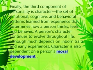 Personality Development : An Introduction | PPT