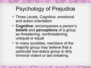 Prejudice and Discrimination | PPT