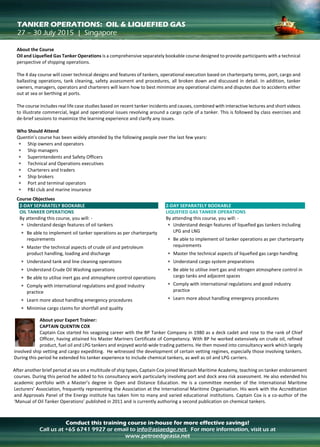 OIL & LIQUEFIED GAS: TANKER OPERATIONS | PDF