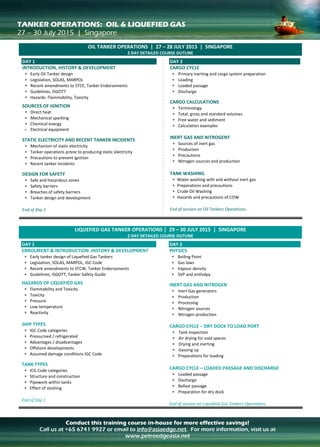 OIL & LIQUEFIED GAS: TANKER OPERATIONS | PDF