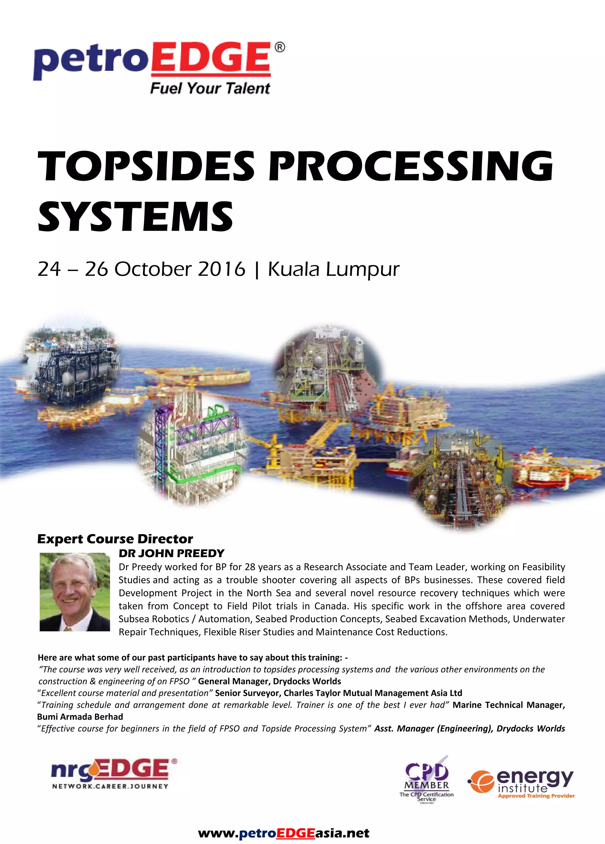 PD184 - TopSide Processing System | PDF