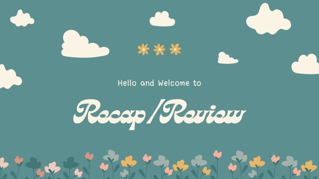 My recap and Summary | PDF