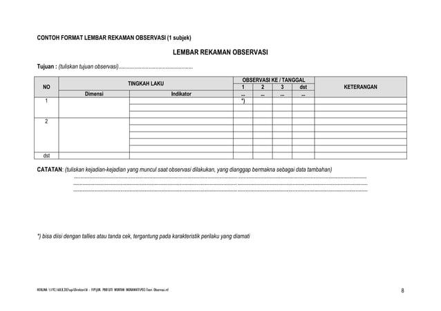 Pd2 teori observasi | PDF