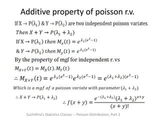 Poisson Distribution Part 2 | PPT