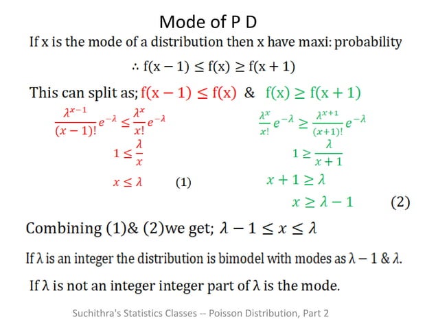 Poisson Distribution Part 2 | PPTX